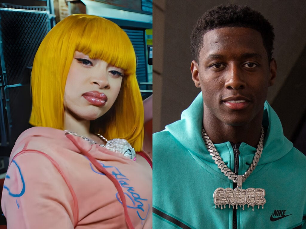 Ice Spice has an awkward kiss-cam moment with new boyfriend